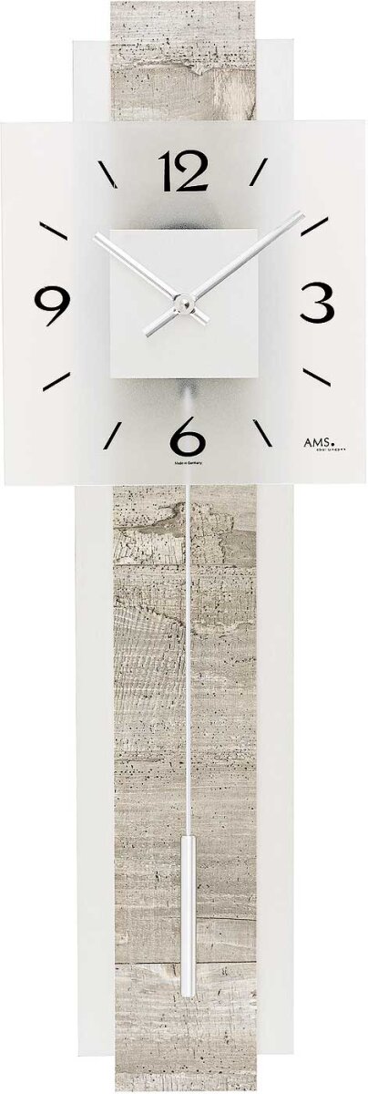 Orologio a pendolo classico 22 x 68 x 7 cm - AMS Modello: 7471 - Acqu